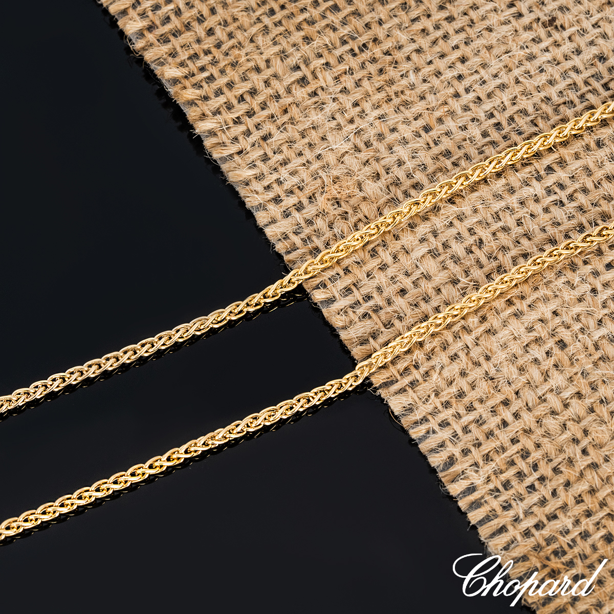 Chopard Yellow Gold 2mm Wheat Chain | Rich Diamonds